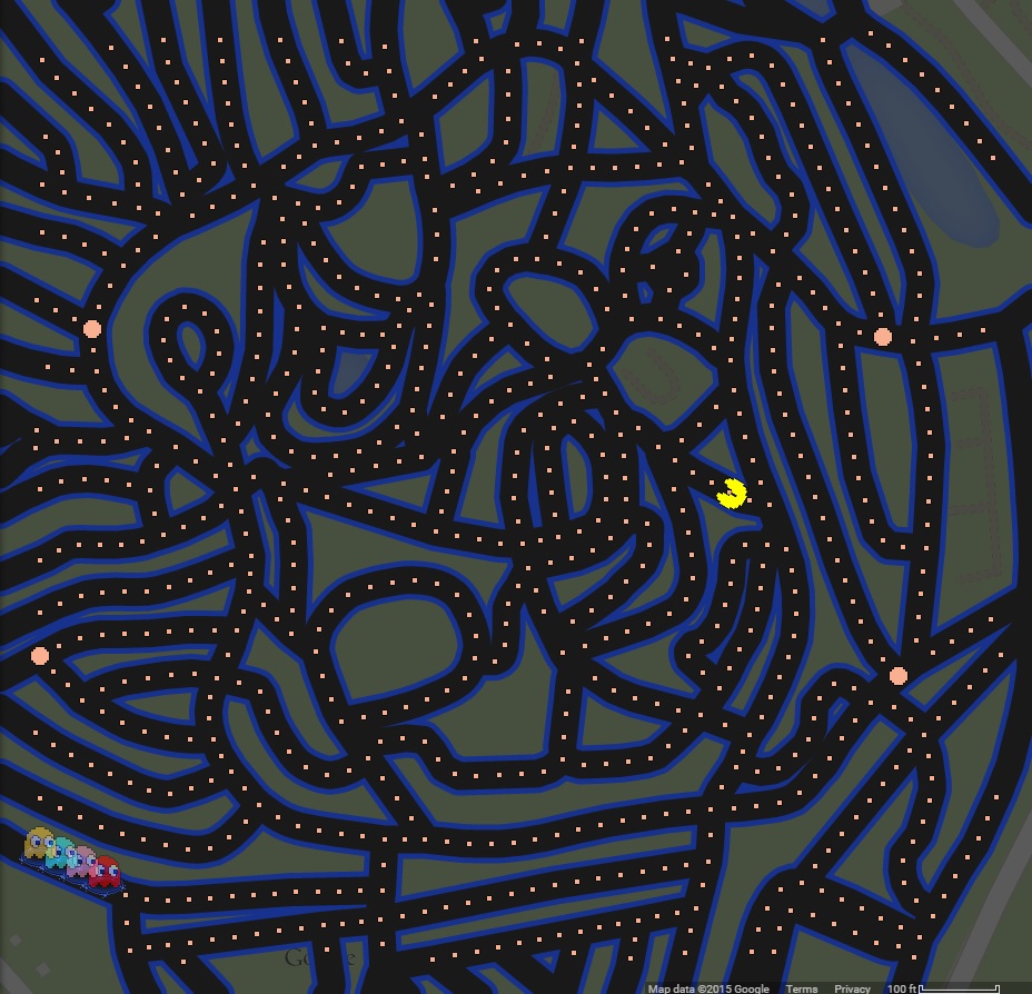 Hardest streets to play Pac-Man with Google Maps - ConFreaks & Geeks