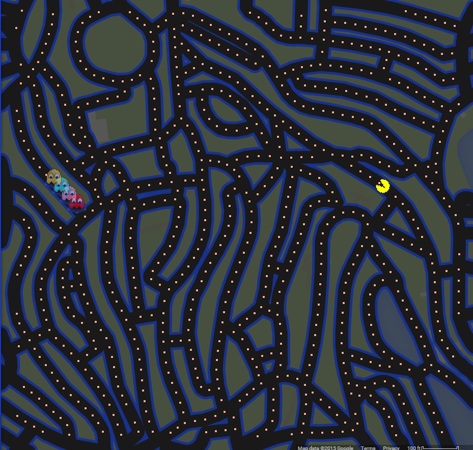 Hardest streets to play Pac-Man with Google Maps - ConFreaks & Geeks