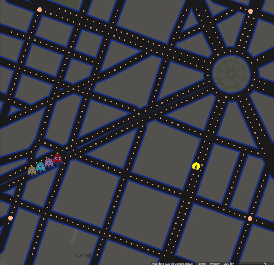 Hardest streets to play Pac-Man with Google Maps - ConFreaks & Geeks