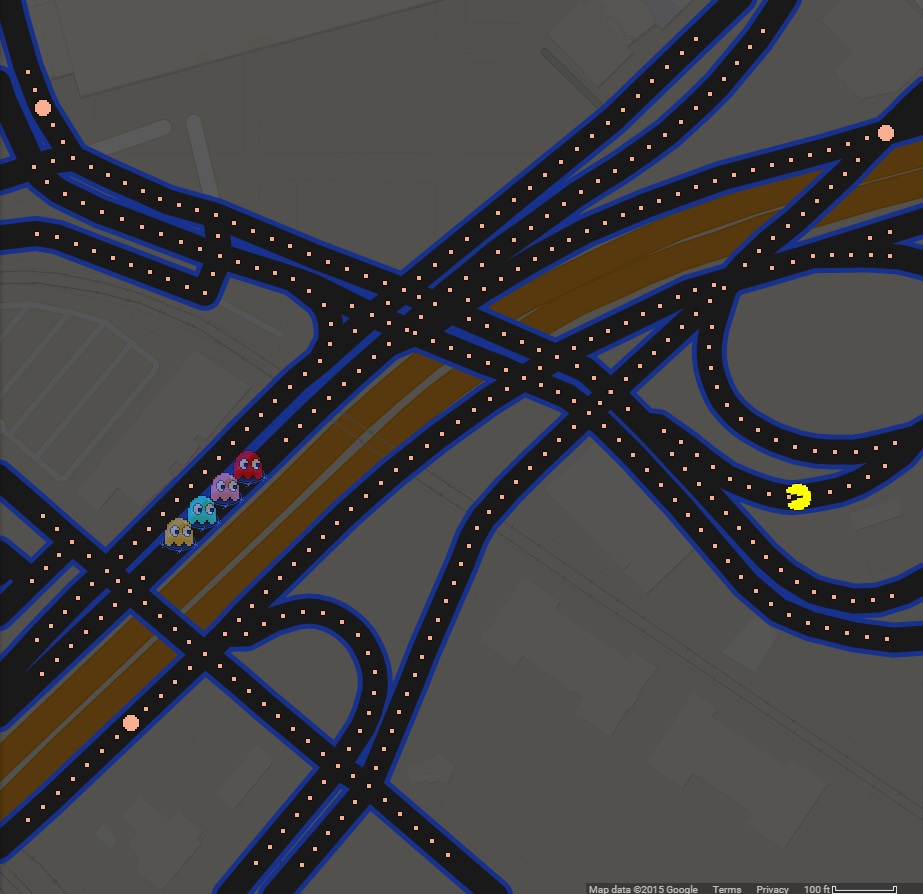 Hardest streets to play Pac-Man with Google Maps - ConFreaks & Geeks