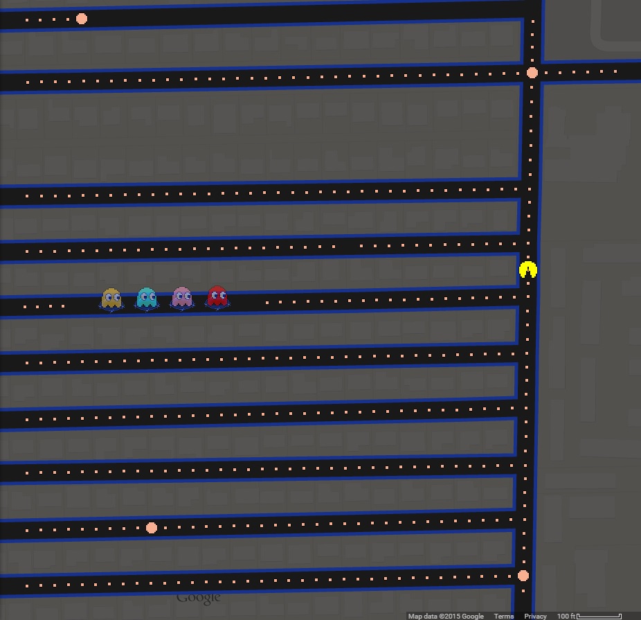 Hardest streets to play Pac-Man with Google Maps - ConFreaks & Geeks